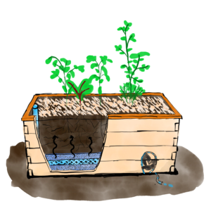 Hochbeet mit Wasserspeicher | Geniessen ohne Giessen